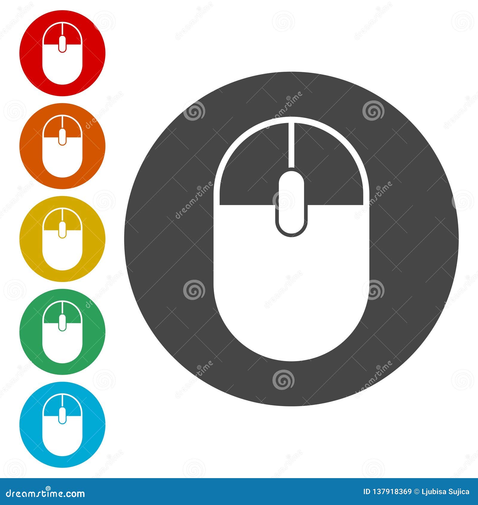 Computer Mouse, Computer Mouse Sign Icon Stock Vector - Illustration of ...