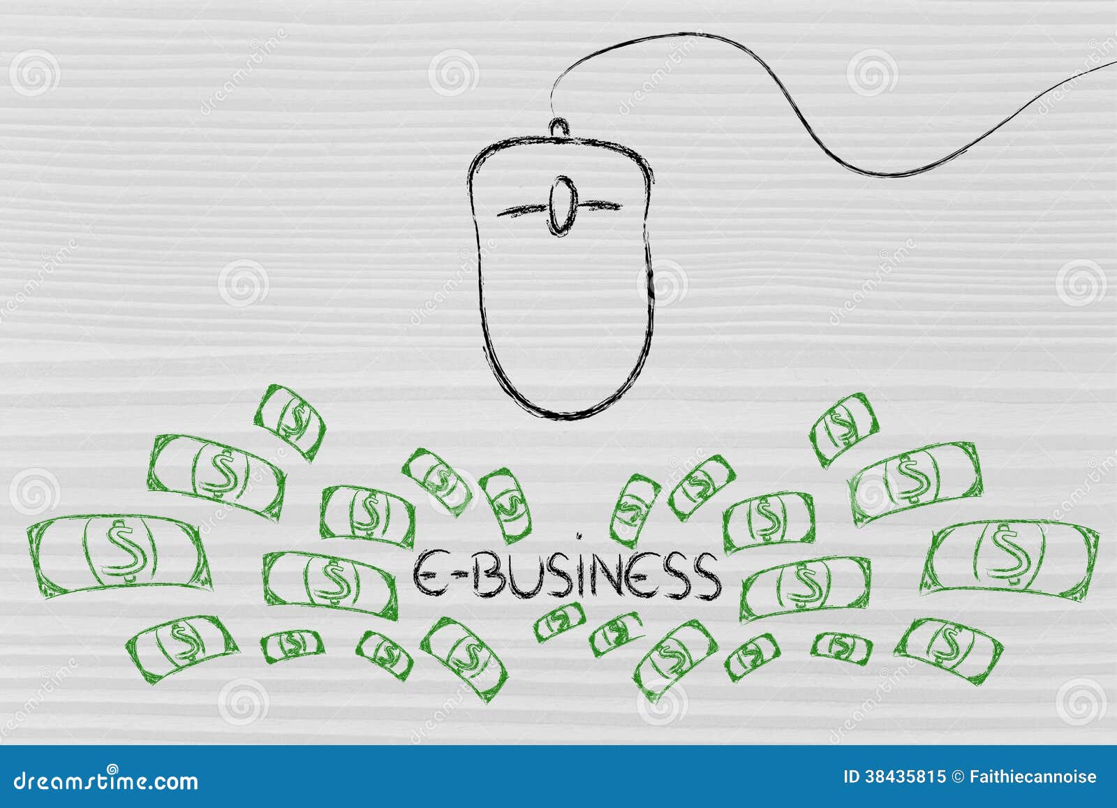 Computer Mouse: Concept of Pay Per Click and Click-through Rate Stock ...