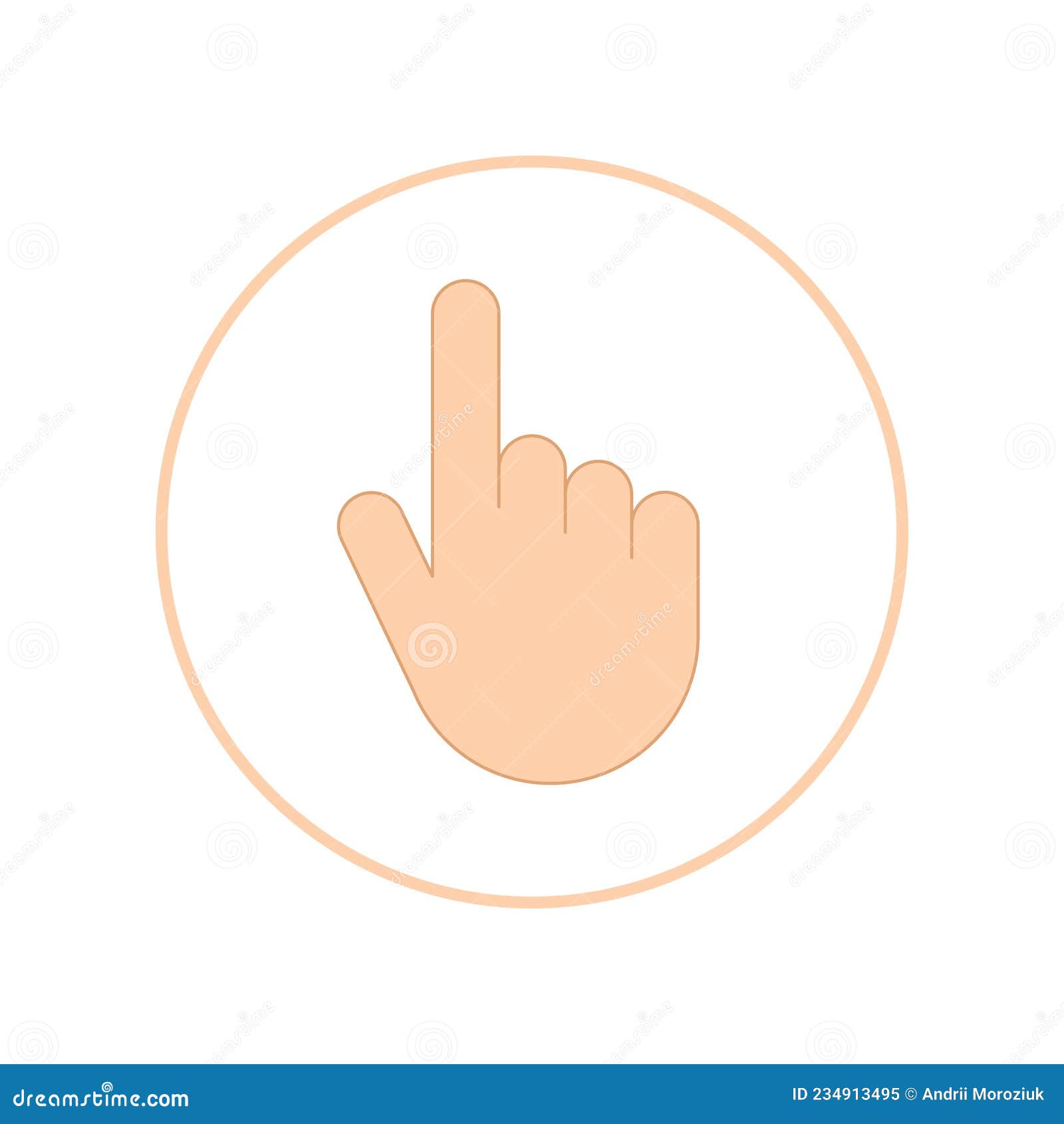 Computer Mouse Cursor Pointer. Hand Cursor Icon Stock Illustration ...