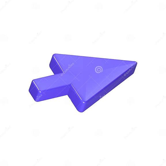 3d Arrow Pointer, Mouse Cursor Icon. Computer Interface Render. Click Here Arrow Stock ...
