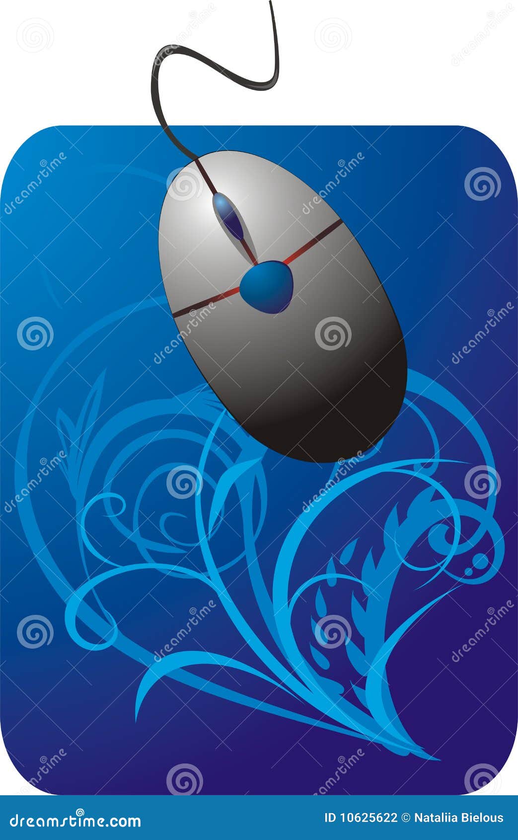 Computer Mouse on the Decorative Carpet Stock Vector - Illustration of ...
