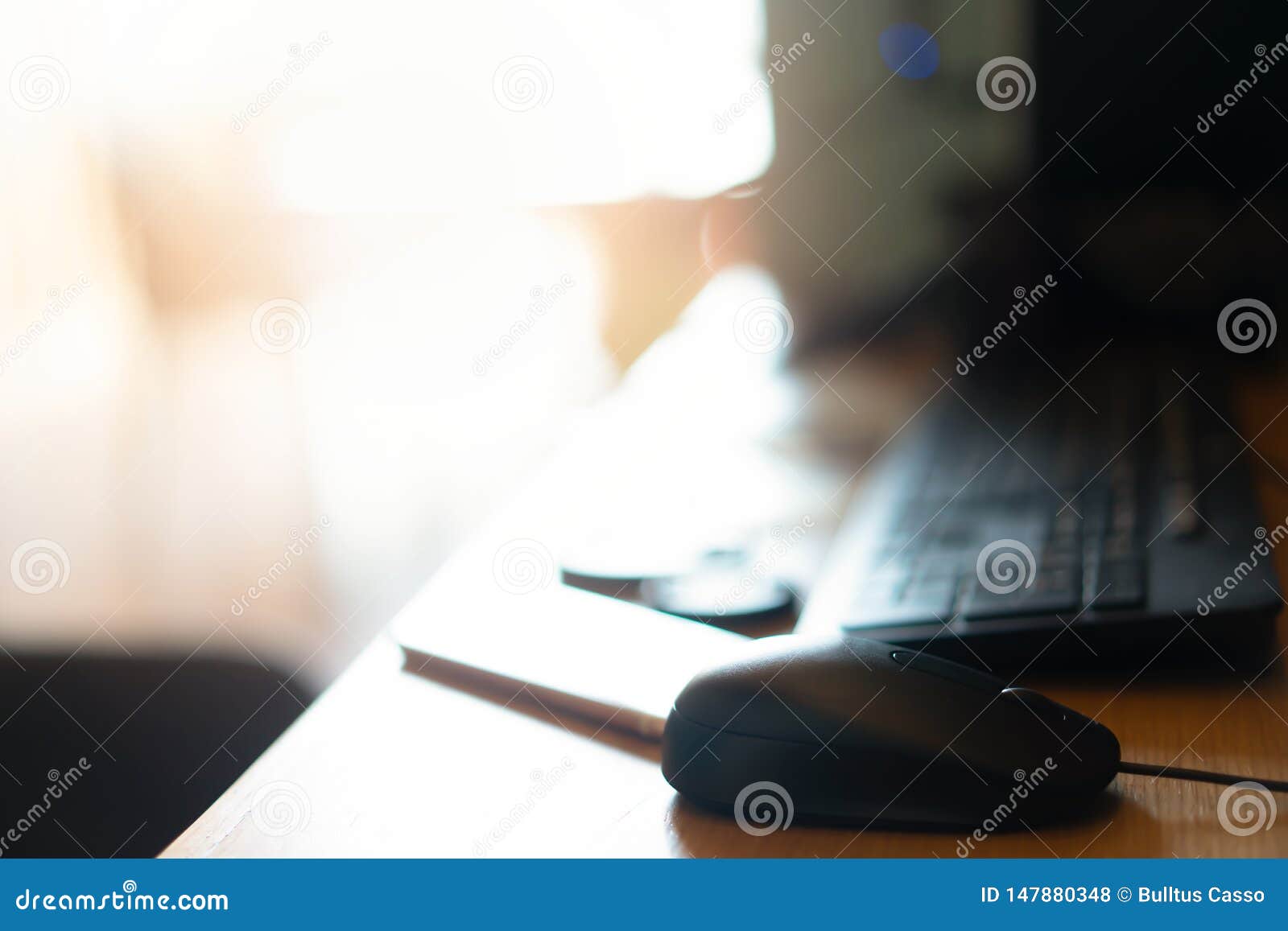 Computer mouse on the desk stock photo. Image of mouse - 147880348