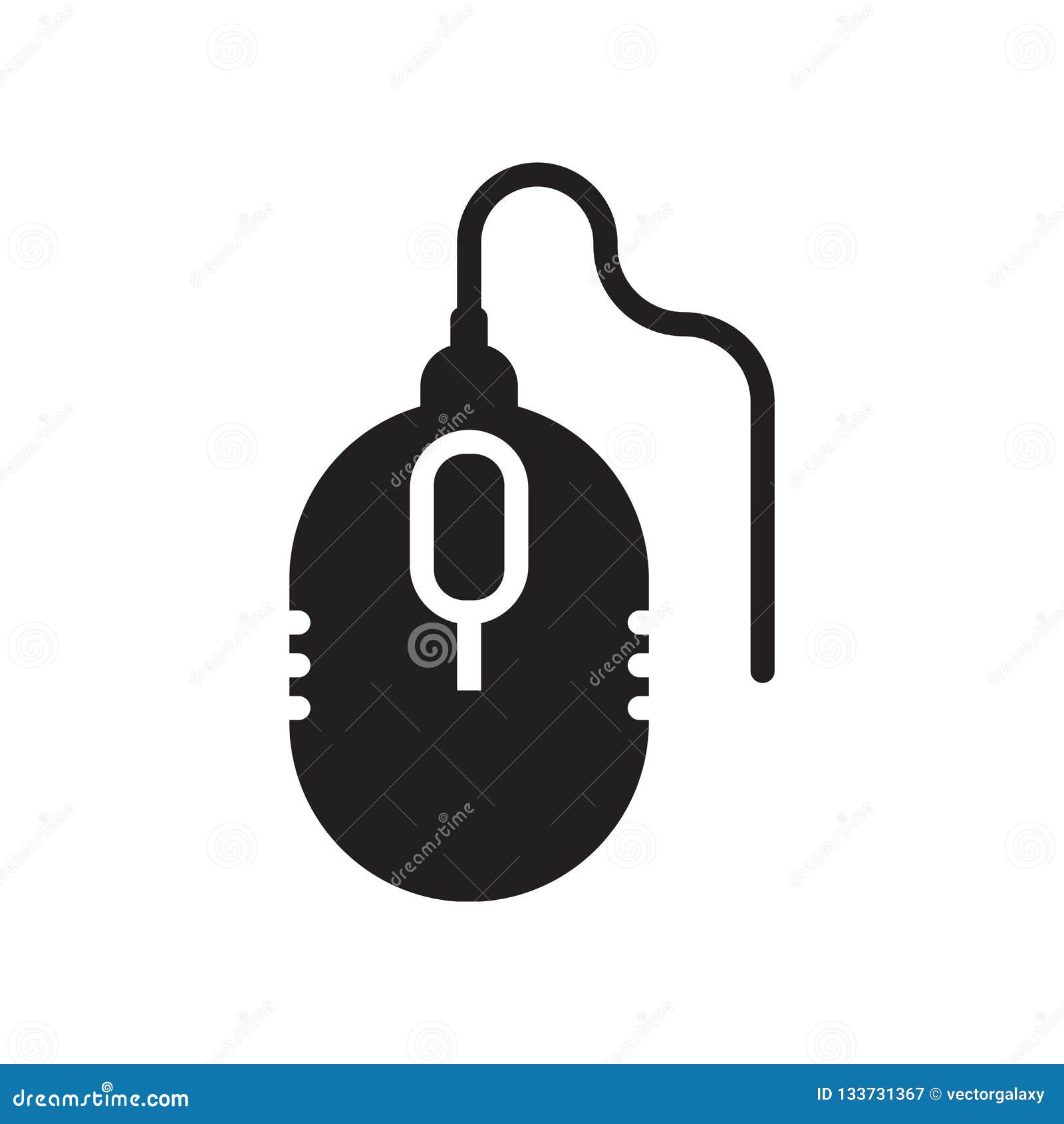 Computer Mouse Device Icon Vector Sign and Symbol Isolated on White ...
