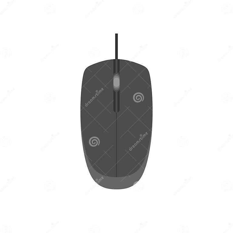 Computer Mouse Flat Design Vector Illustration. PC Mouse Icon Vector ...