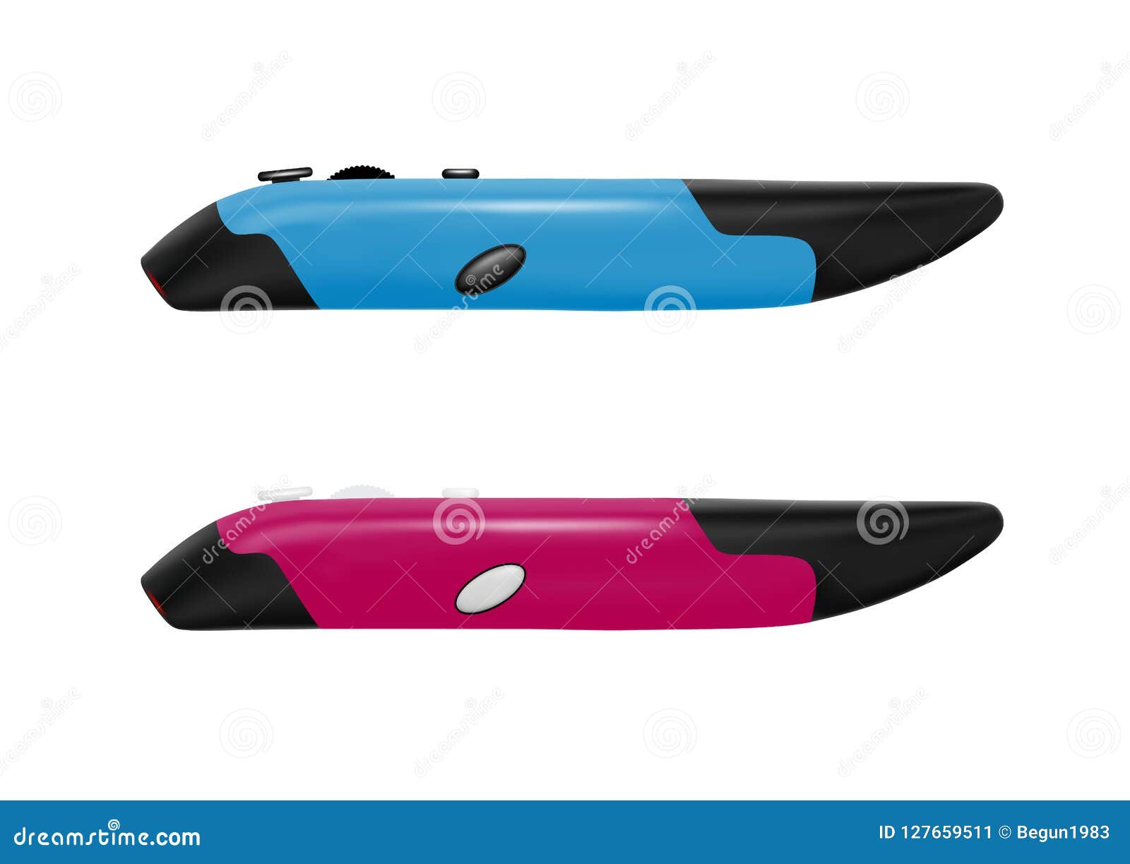 Computer Mouse in the Form of Pens in Vector. Stock Vector ...