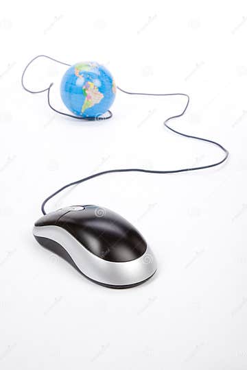Computer mouse and Globe stock photo. Image of explorer - 3422016