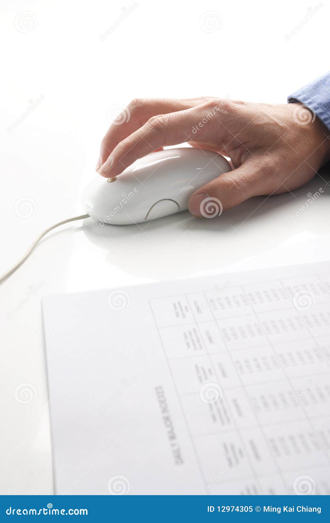 Computer mouse and hand stock image. Image of concept - 12974305