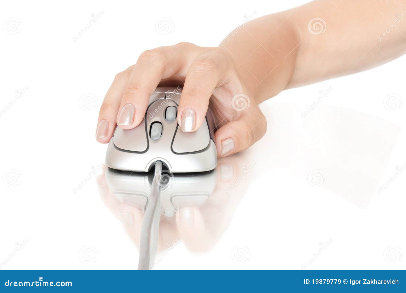 Computer mouse in hand stock image. Image of equipment - 19879779