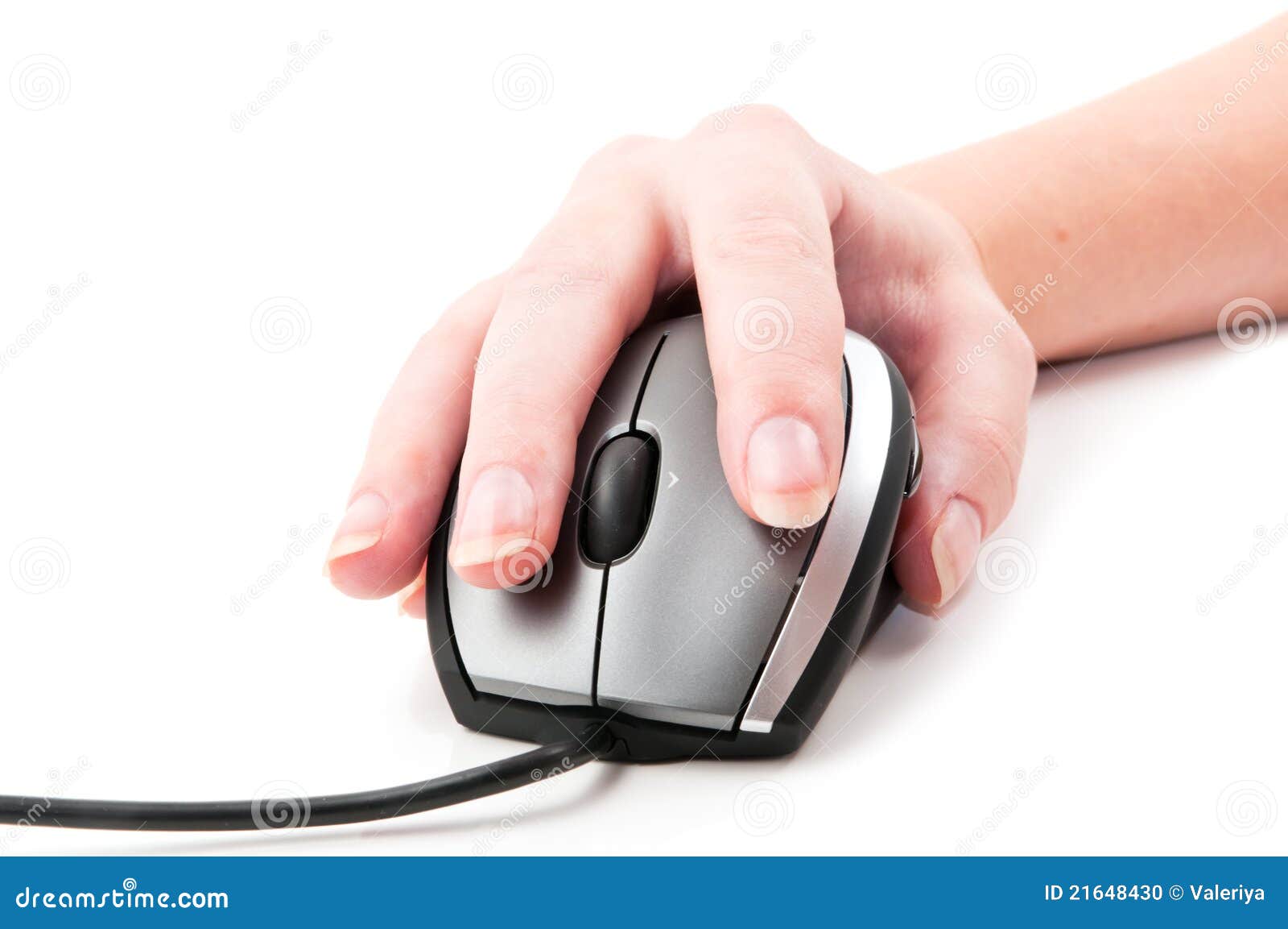 Computer mouse with hand stock photo. Image of macro - 21648430