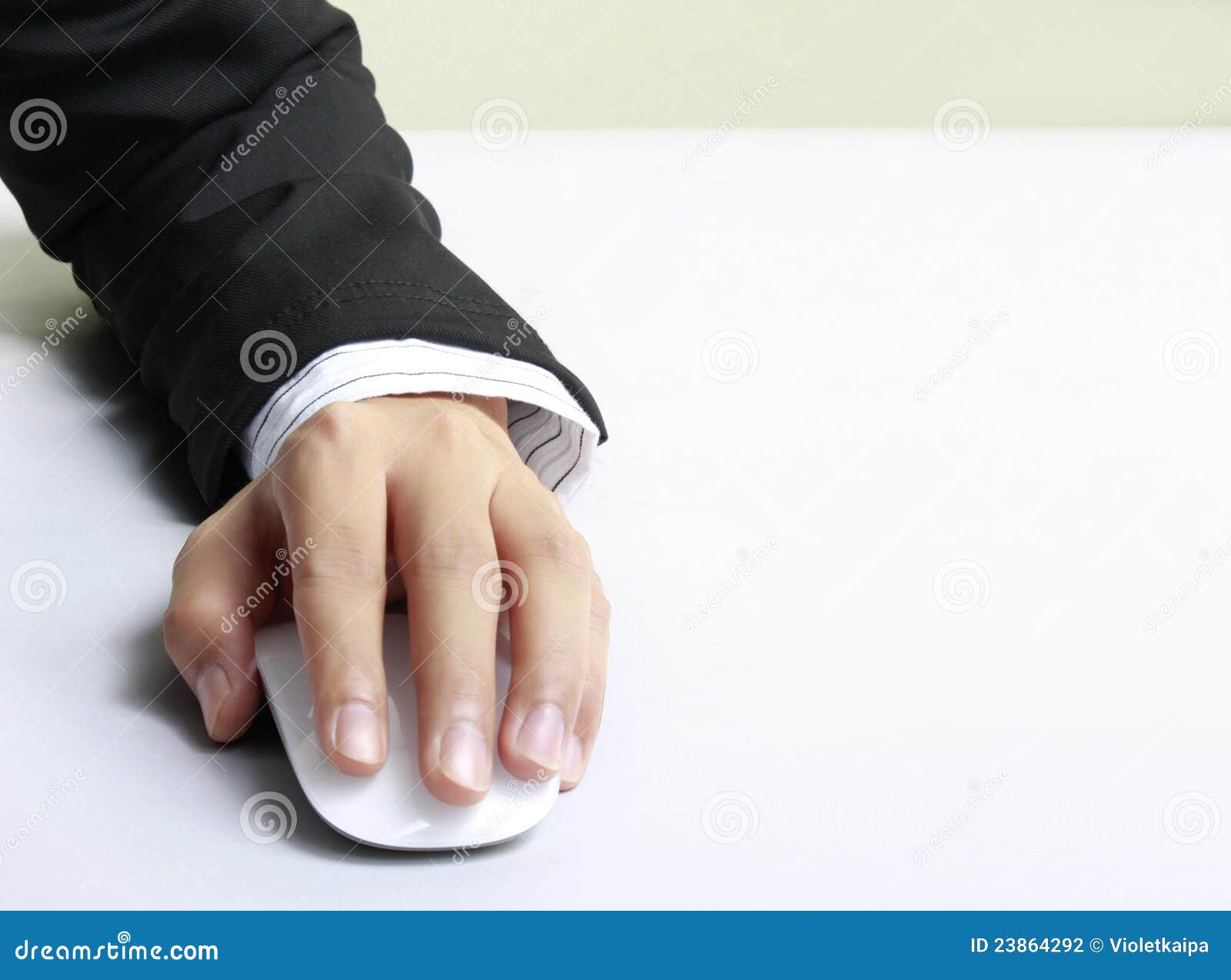 Computer mouse in hand stock photo. Image of isolated - 23864292