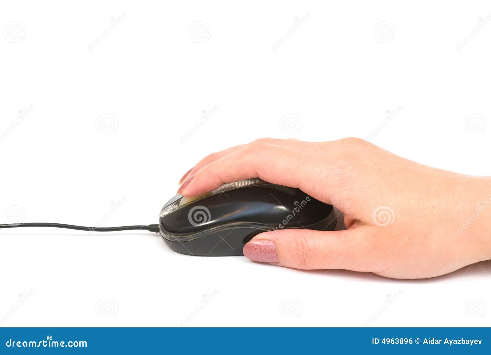Computer Mouse In Hand Picture. Image: 4963896
