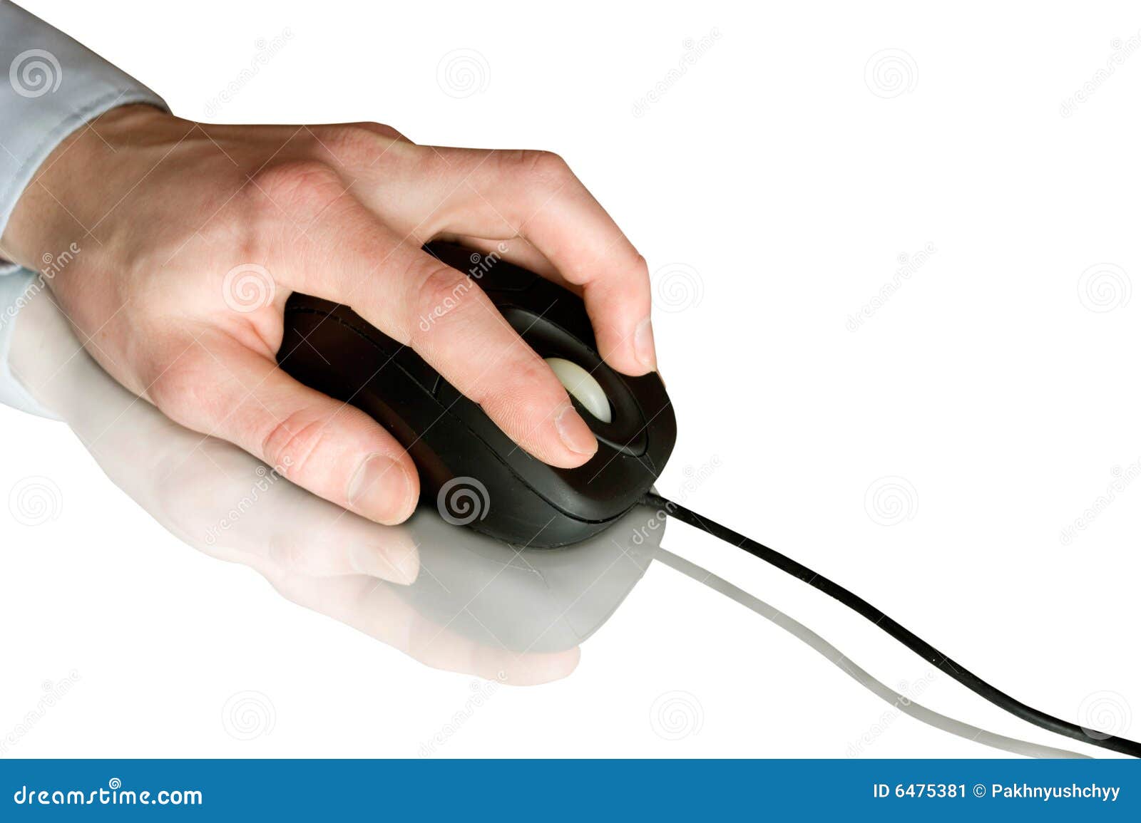Computer mouse and hand stock image. Image of ergonomics - 6475381