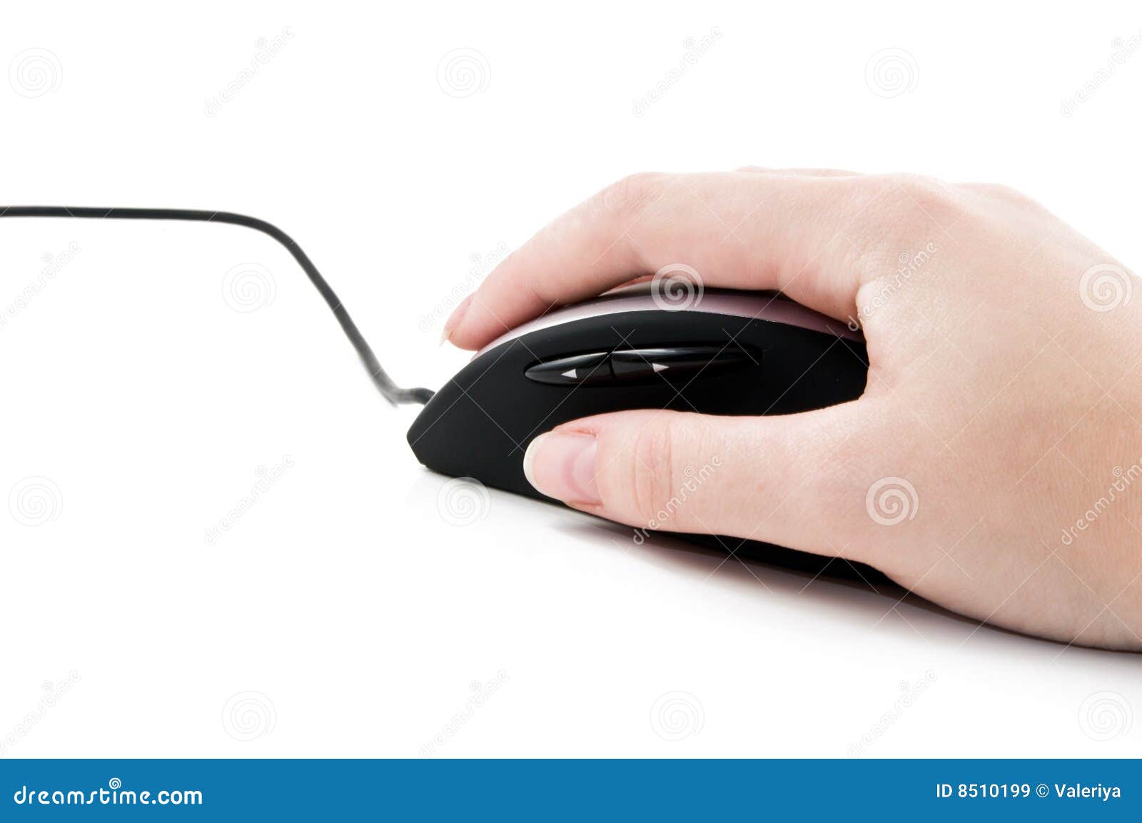 Computer mouse with hand stock image. Image of electronics - 8510199