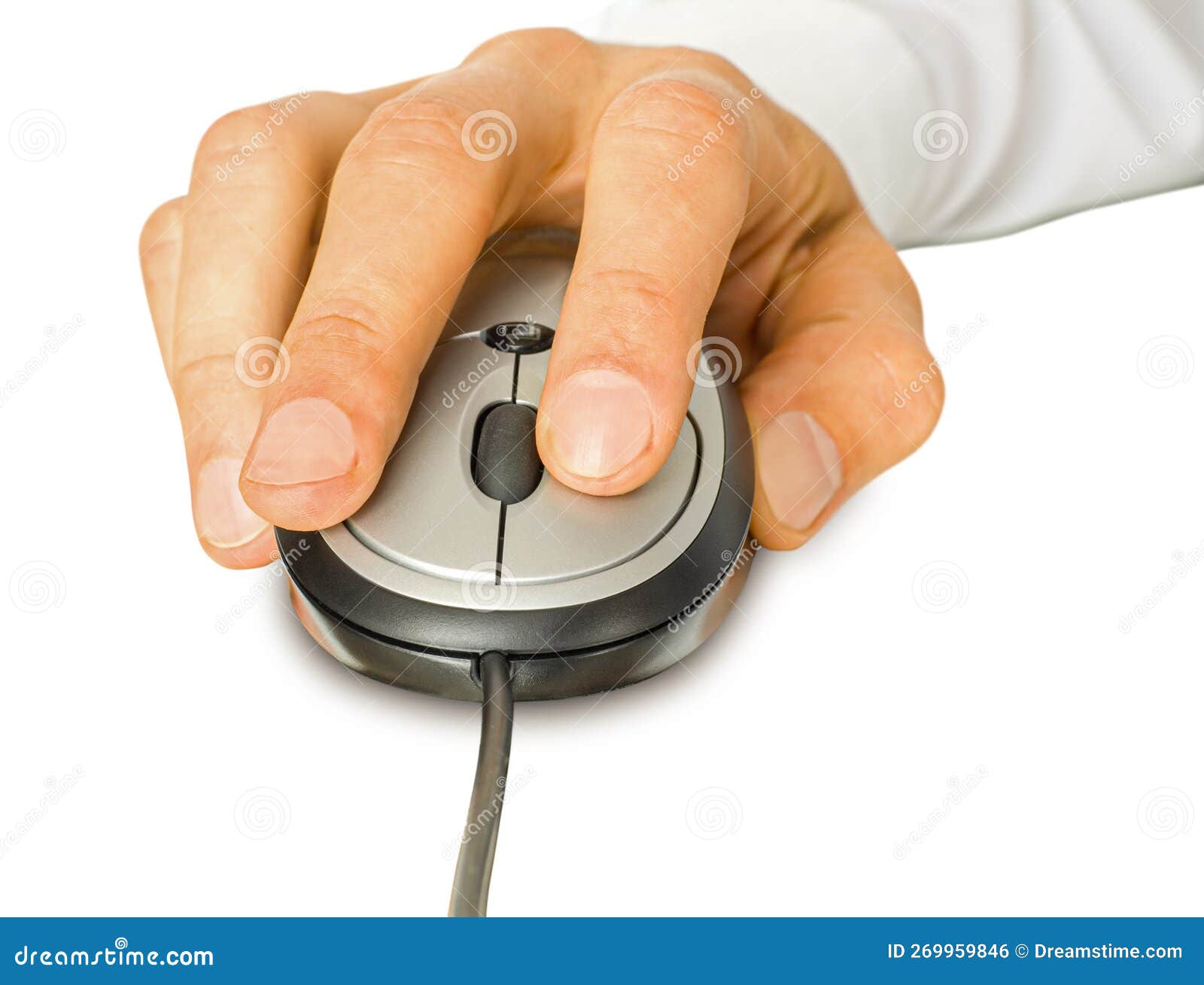 Computer Mouse With Hand Isolated. Png Transparent Royalty-Free Stock ...