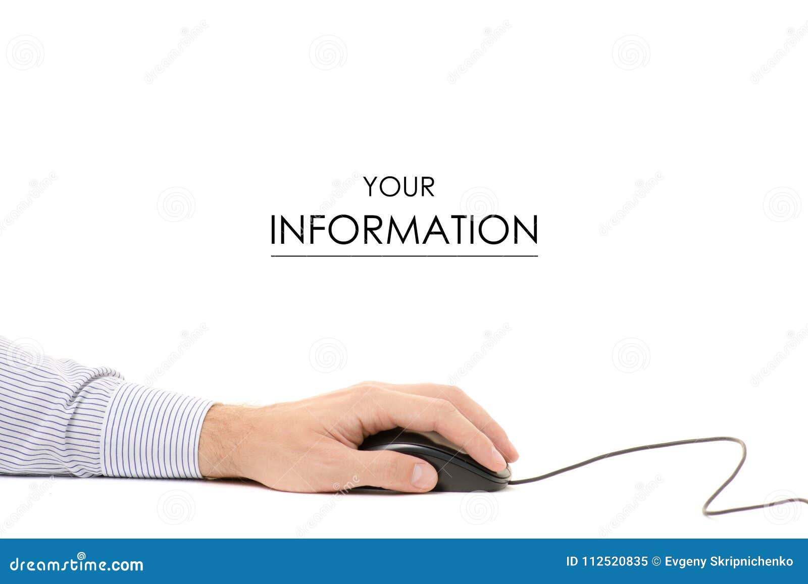 Computer Mouse in a Hand Pattern Stock Image - Image of concept, icon ...