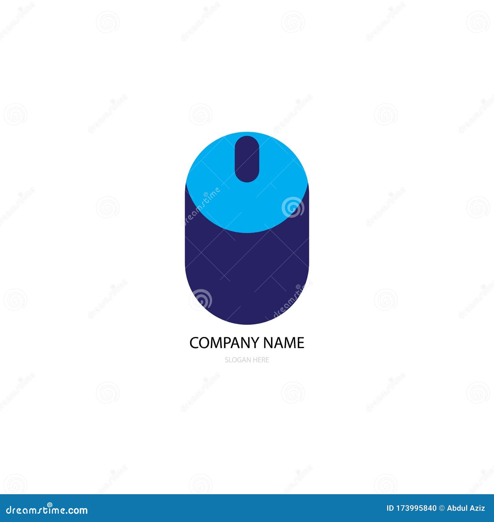 Computer mouse logo vector stock vector. Illustration of work - 173995840