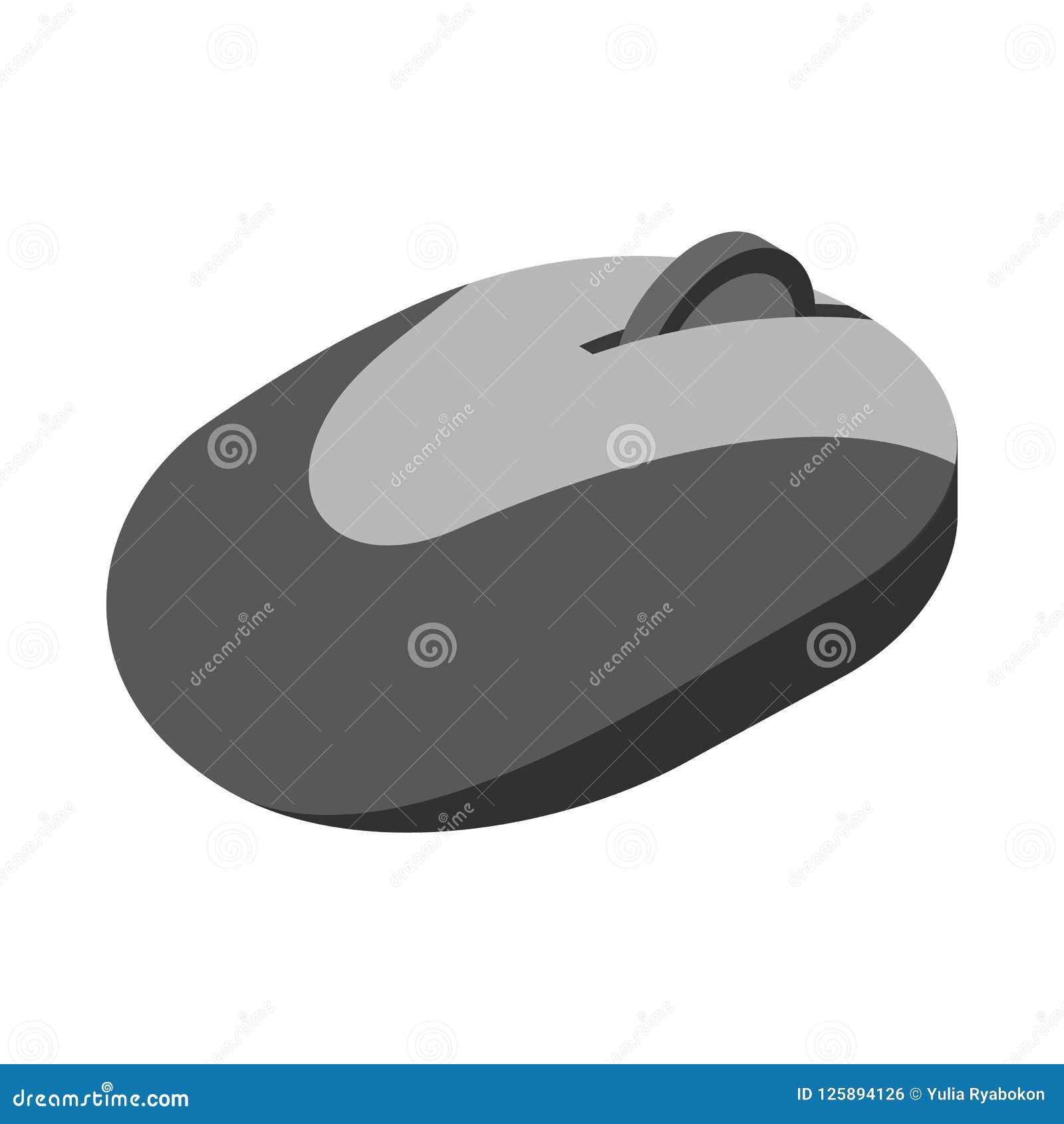 Computer Mouse Icon, Cartoon Style Stock Illustration - Illustration of ...