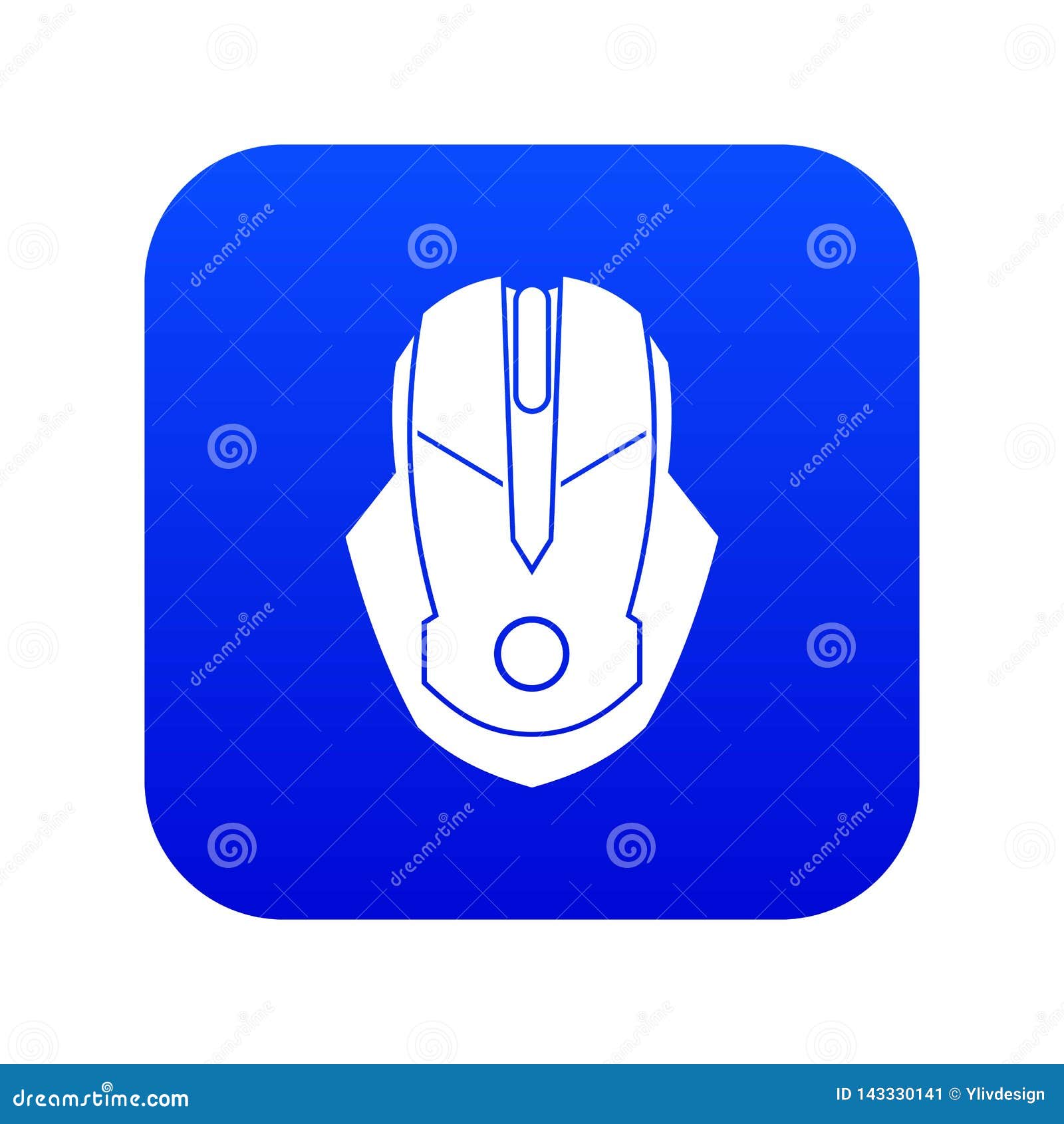 Computer Mouse Icon Digital Blue Stock Vector - Illustration of ...