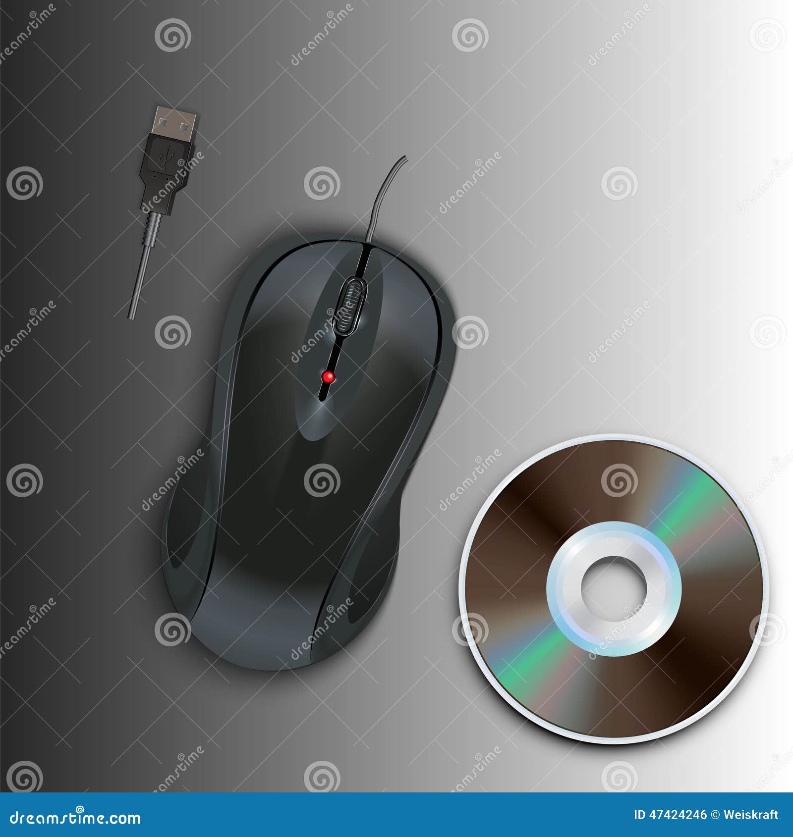 Computer Mouse Icon. DVD CD Disc. Computer Disks Stock Vector ...