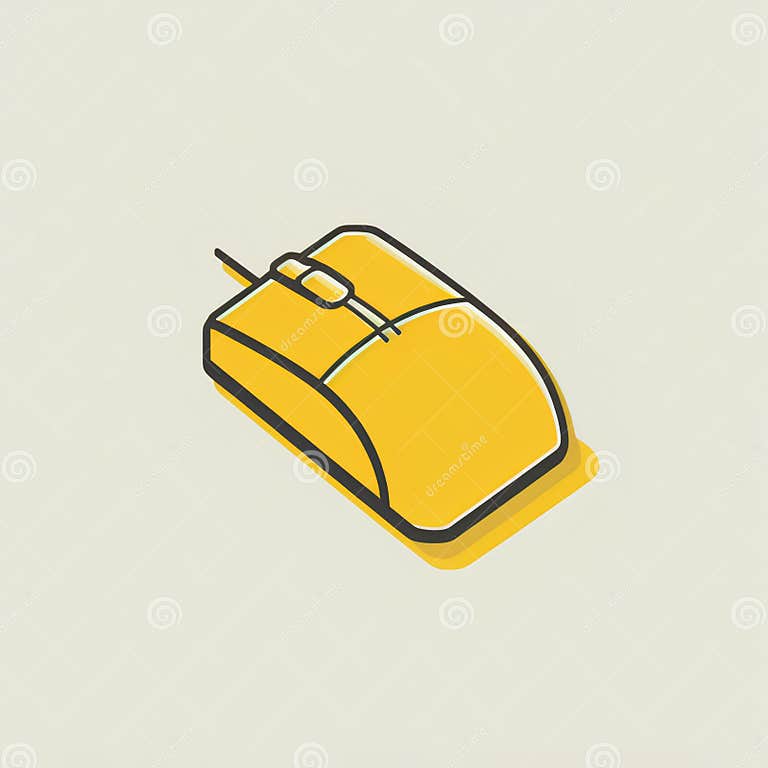 Computer Mouse Icon. Flat Design Style. Made in Vector Illustration ...