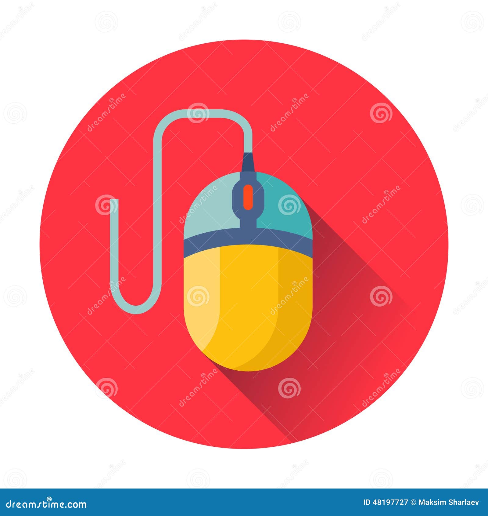 Computer mouse icon stock vector. Illustration of interface - 48197727