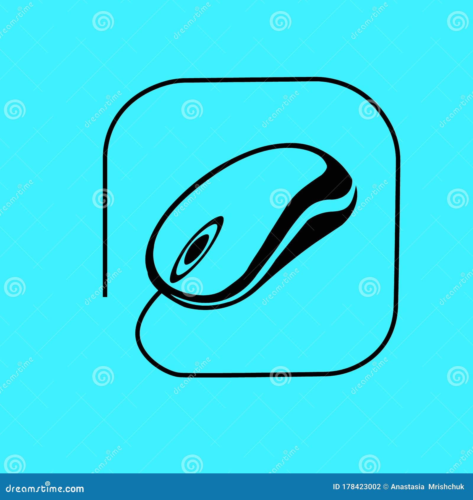 Computer Mouse Icon Isolated Vector Illustration Stock Illustration ...