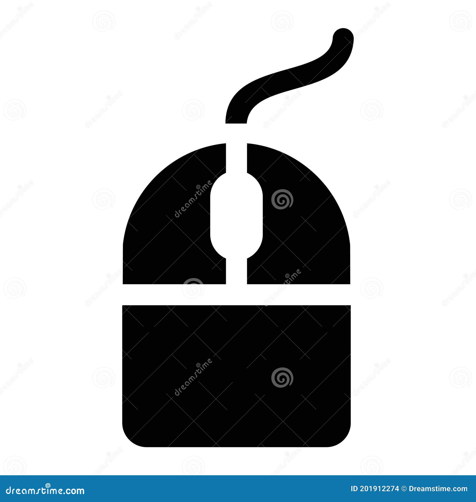Computer Mouse Icon in Line Style. PC Peripheral Symbol Stock Vector ...