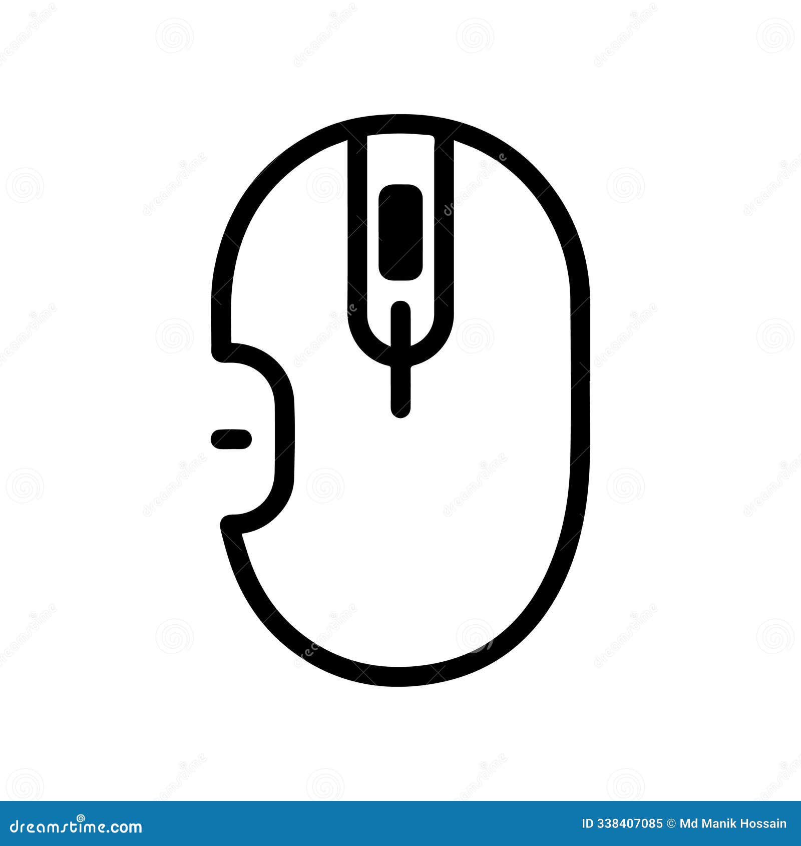 A Computer Mouse Icon is a Simplified Graphic Representation of a ...