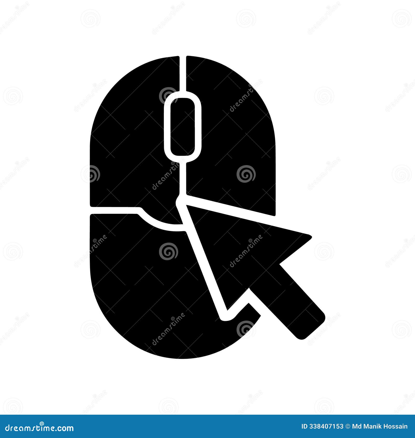 A Computer Mouse Icon is a Simplified Graphic Representation of a ...