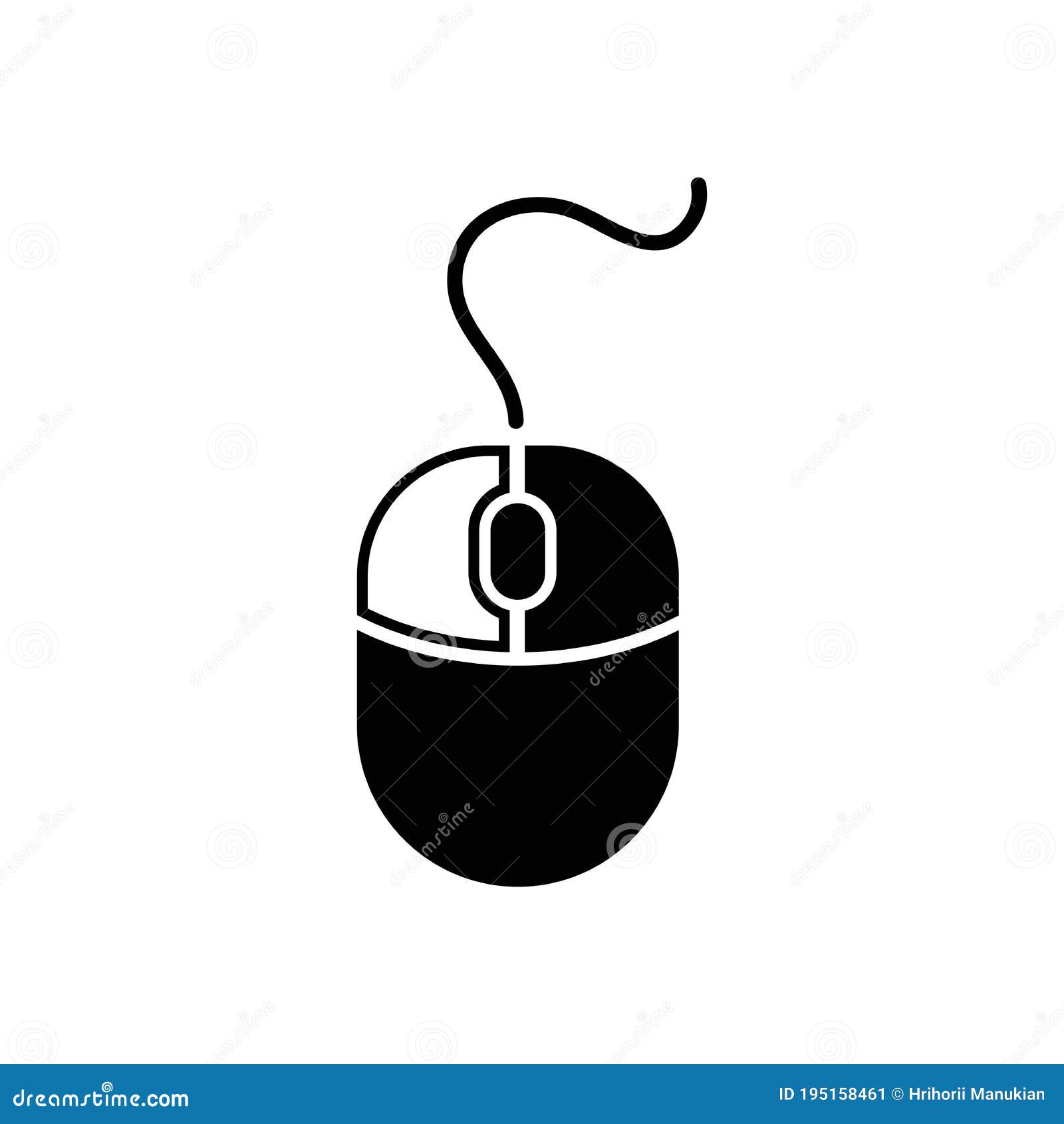Computer Mouse Icon Symbol. PC Mouse Icon Vector Isolated Illustration ...