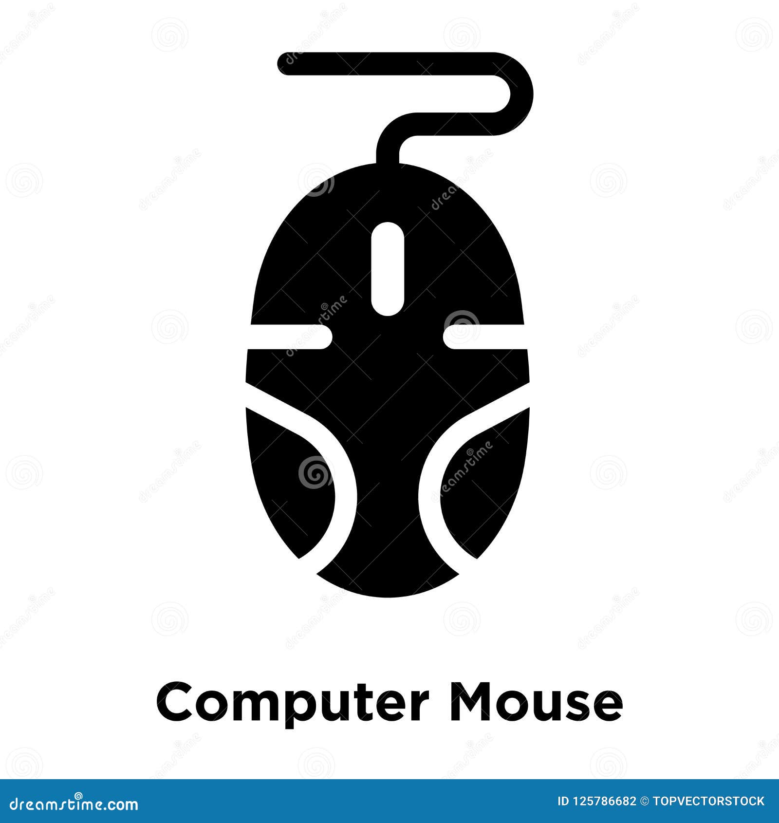Computer Mouse Icon Vector Isolated On White Background Logo Co Stock