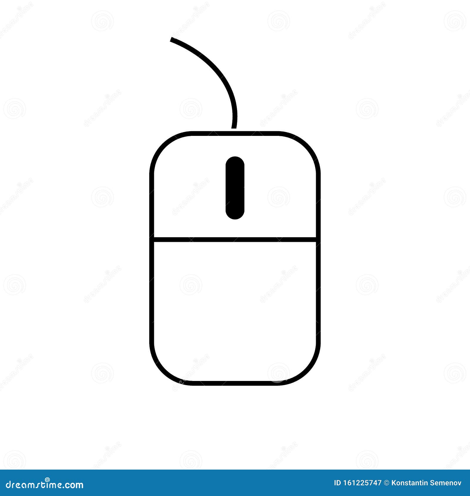 Computer mouse icon stock illustration. Illustration of computer ...