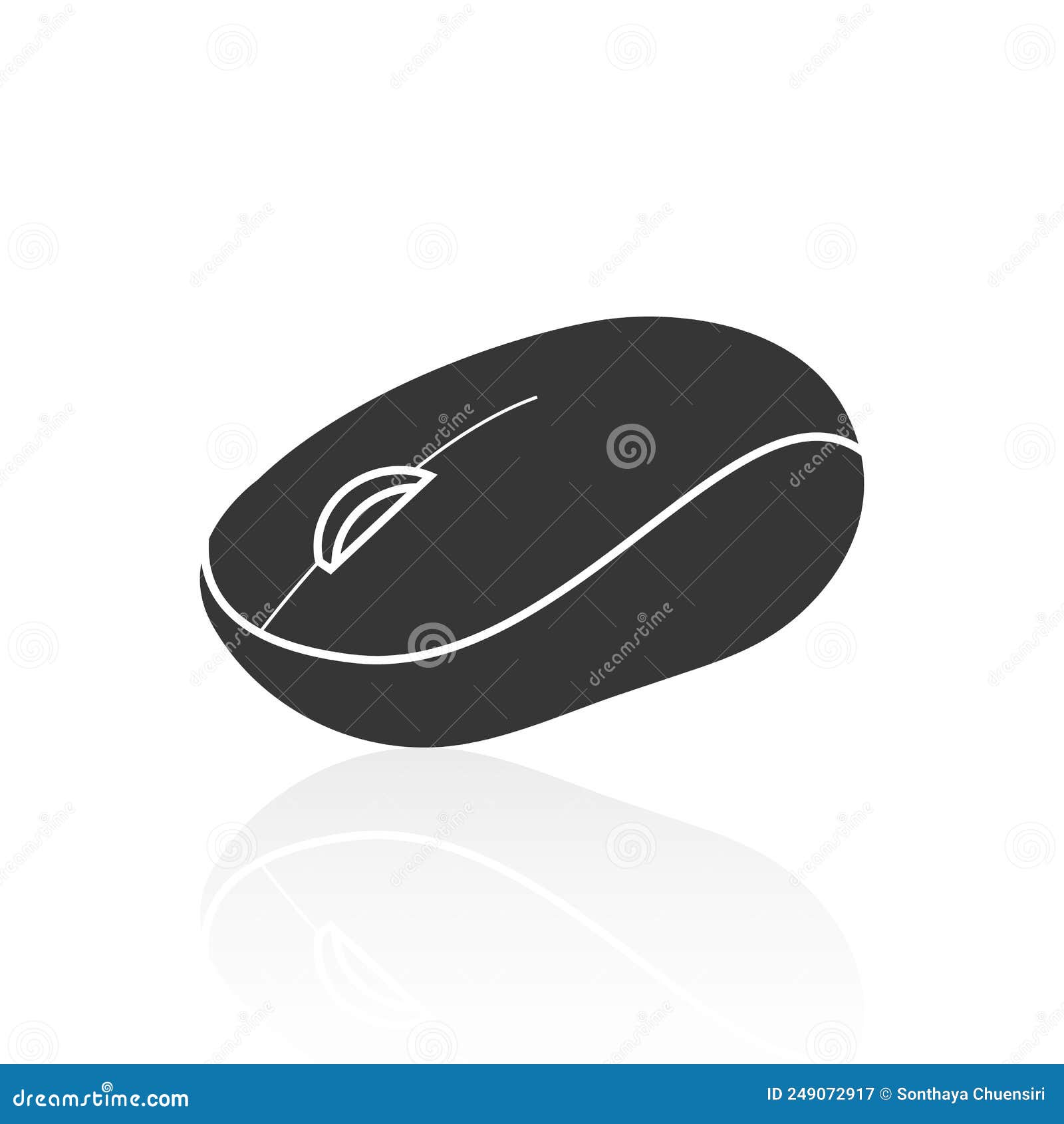 Computer Mouse Icons and Shadow,vector Illustrations Stock Vector ...