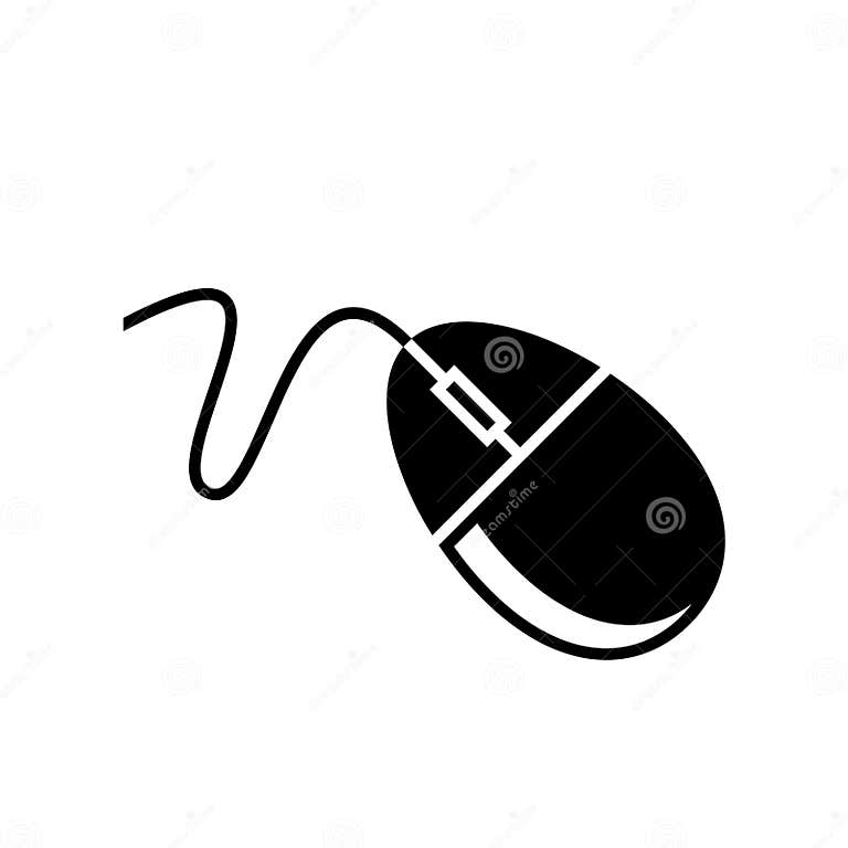 Computer Mouse Icons. Symbol or Emblem Stock Illustration ...