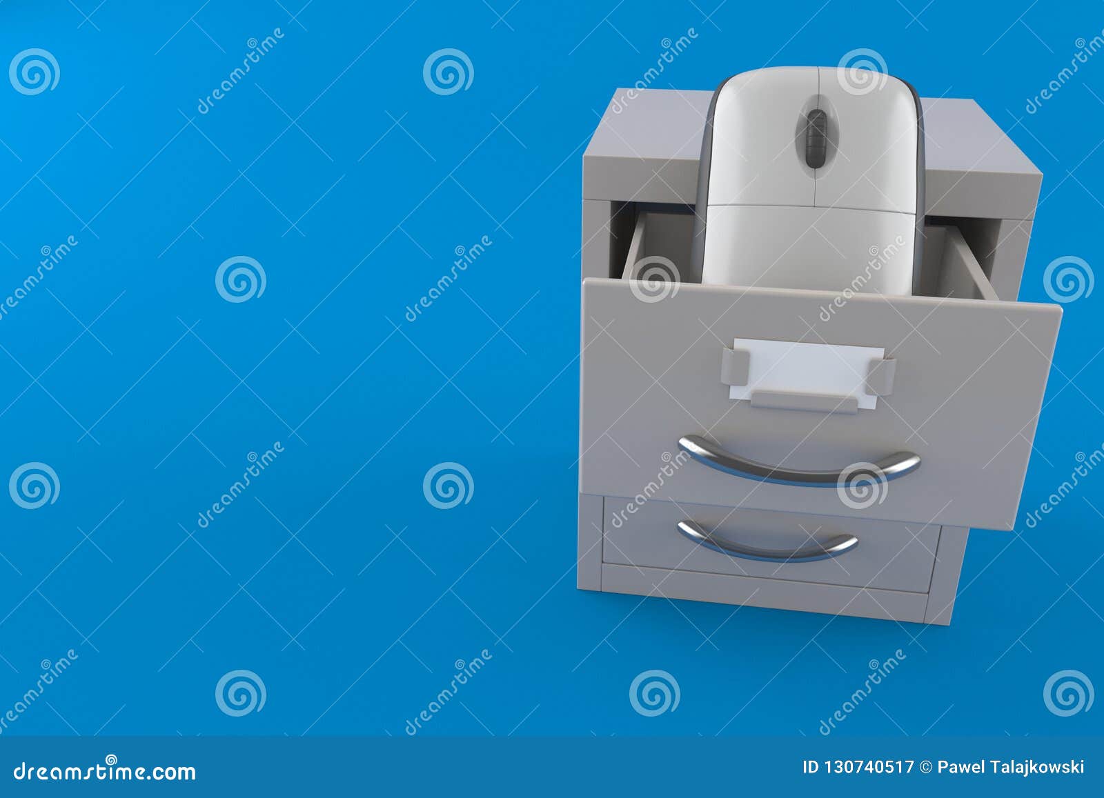 Computer Mouse Inside Archive Stock Illustration - Illustration of ...