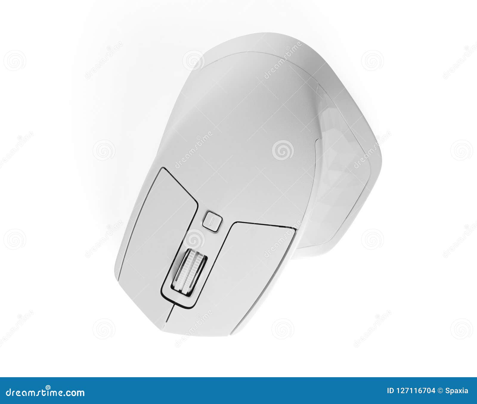 Computer Mouse Isolated on White. Top View Stock Photo - Image of ...