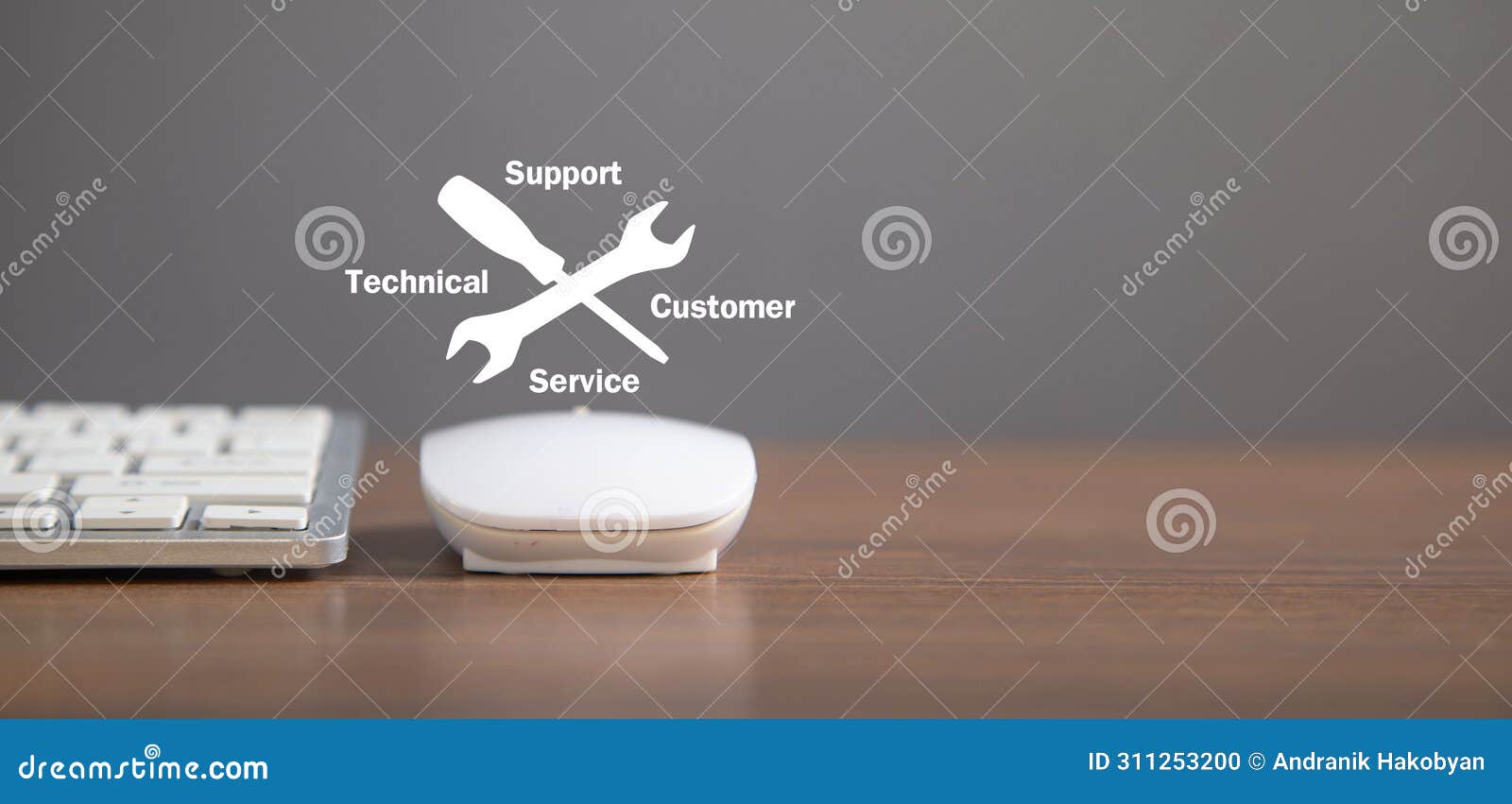 Computer Mouse and Keyboard. Technical Support Customer Service Stock ...