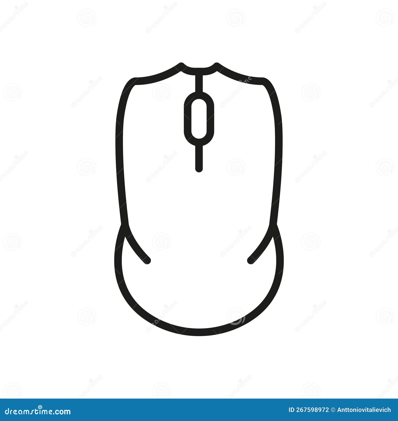 Computer Mouse Line Icon. PC Wireless Tool Linear Pictogram. Cursor ...