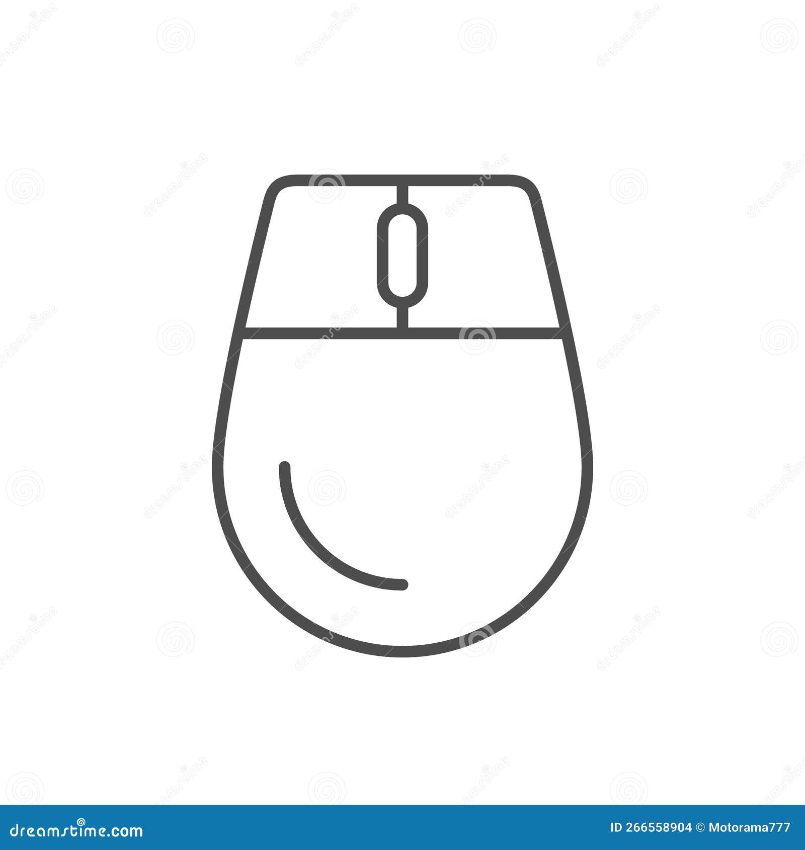 Computer Mouse Line Outline Icon Stock Vector - Illustration of point ...