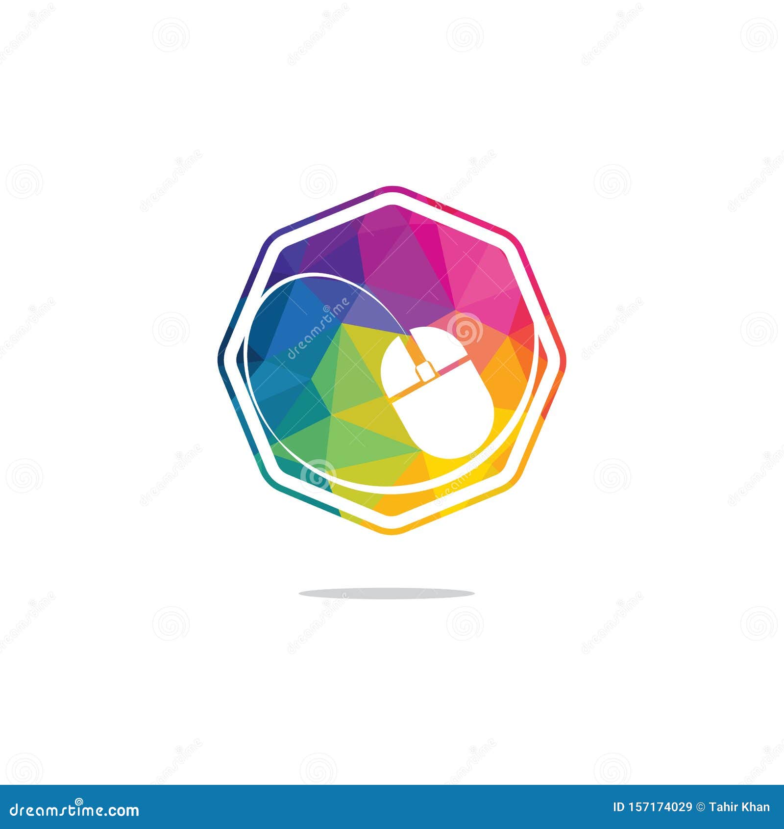 Computer Mouse Logo Design. Stock Vector - Illustration of cursor ...