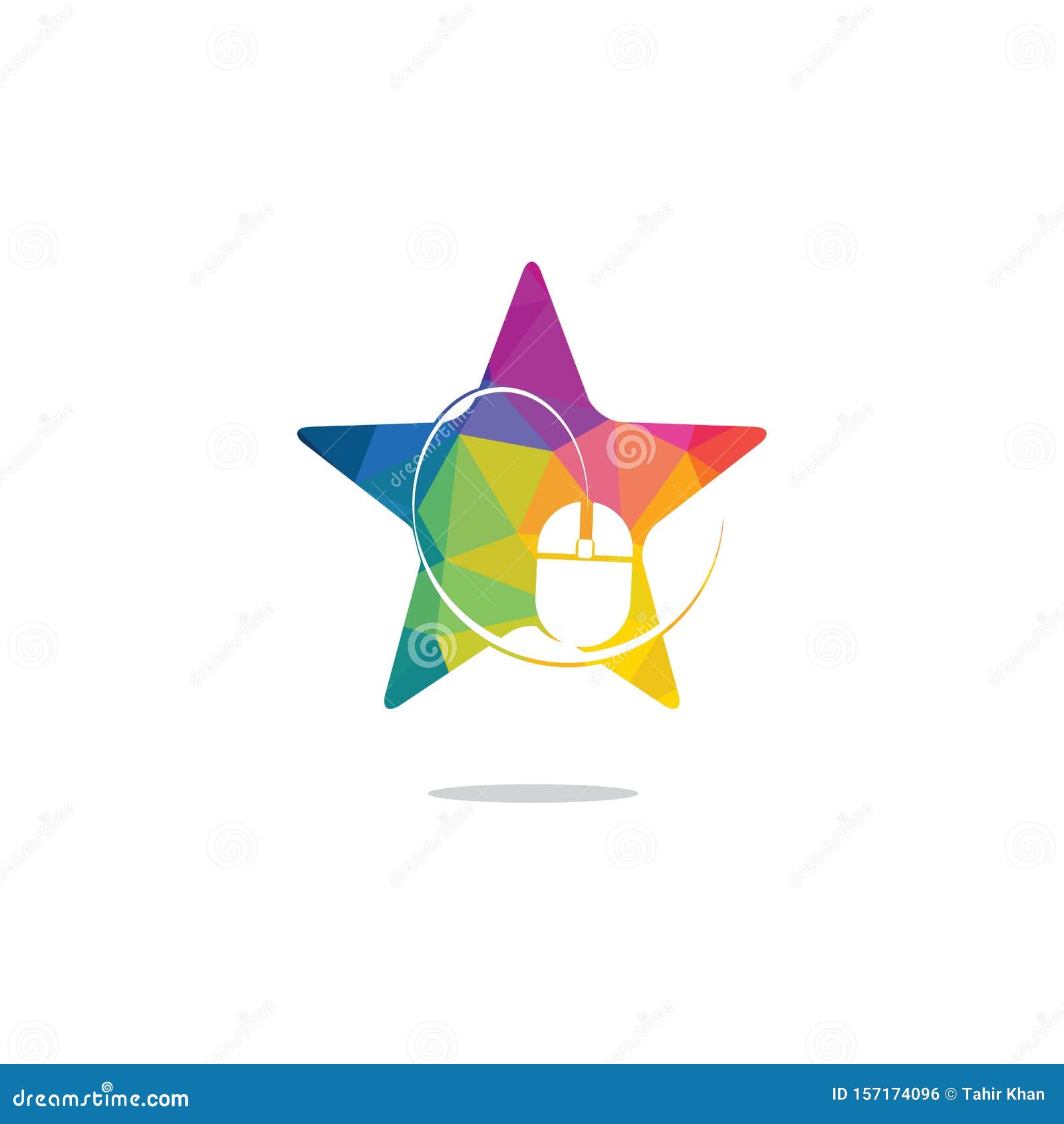 Computer Mouse Logo Design. Stock Vector - Illustration of modern, home ...