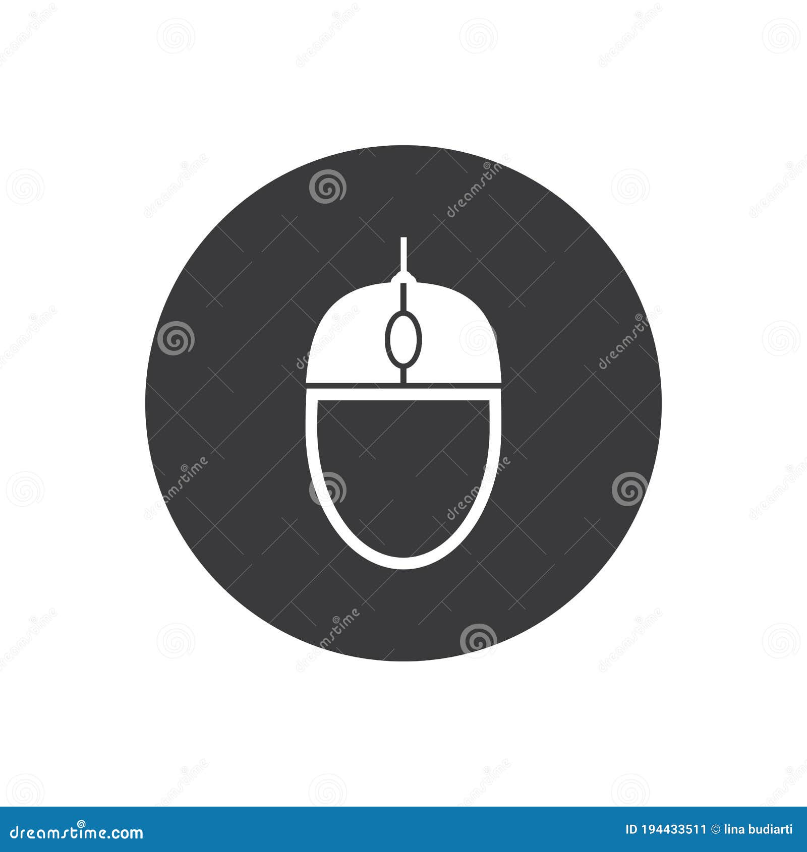Computer mouse logo stock vector. Illustration of communication - 194433511