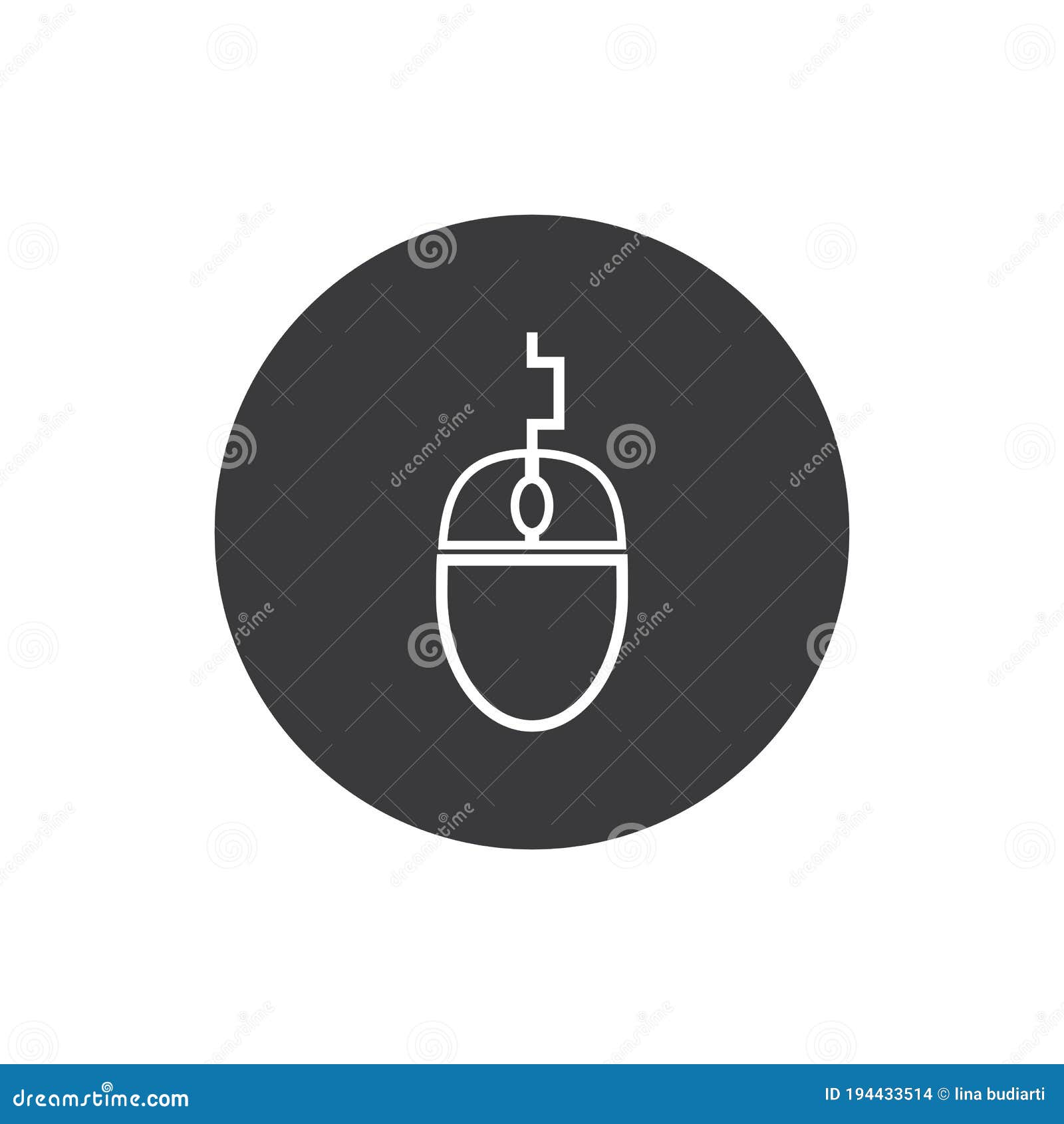 Computer mouse logo stock vector. Illustration of object - 194433514