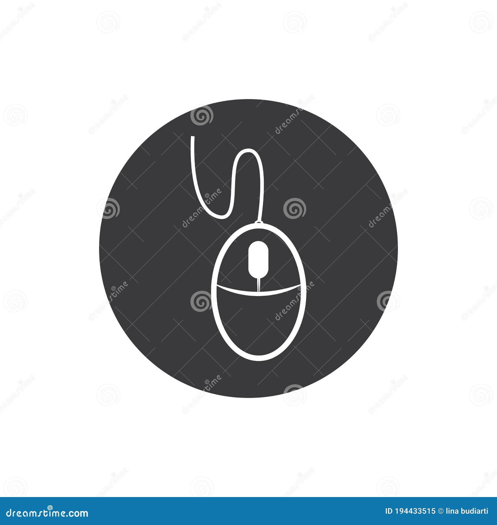 Computer mouse logo stock vector. Illustration of graphic - 194433515