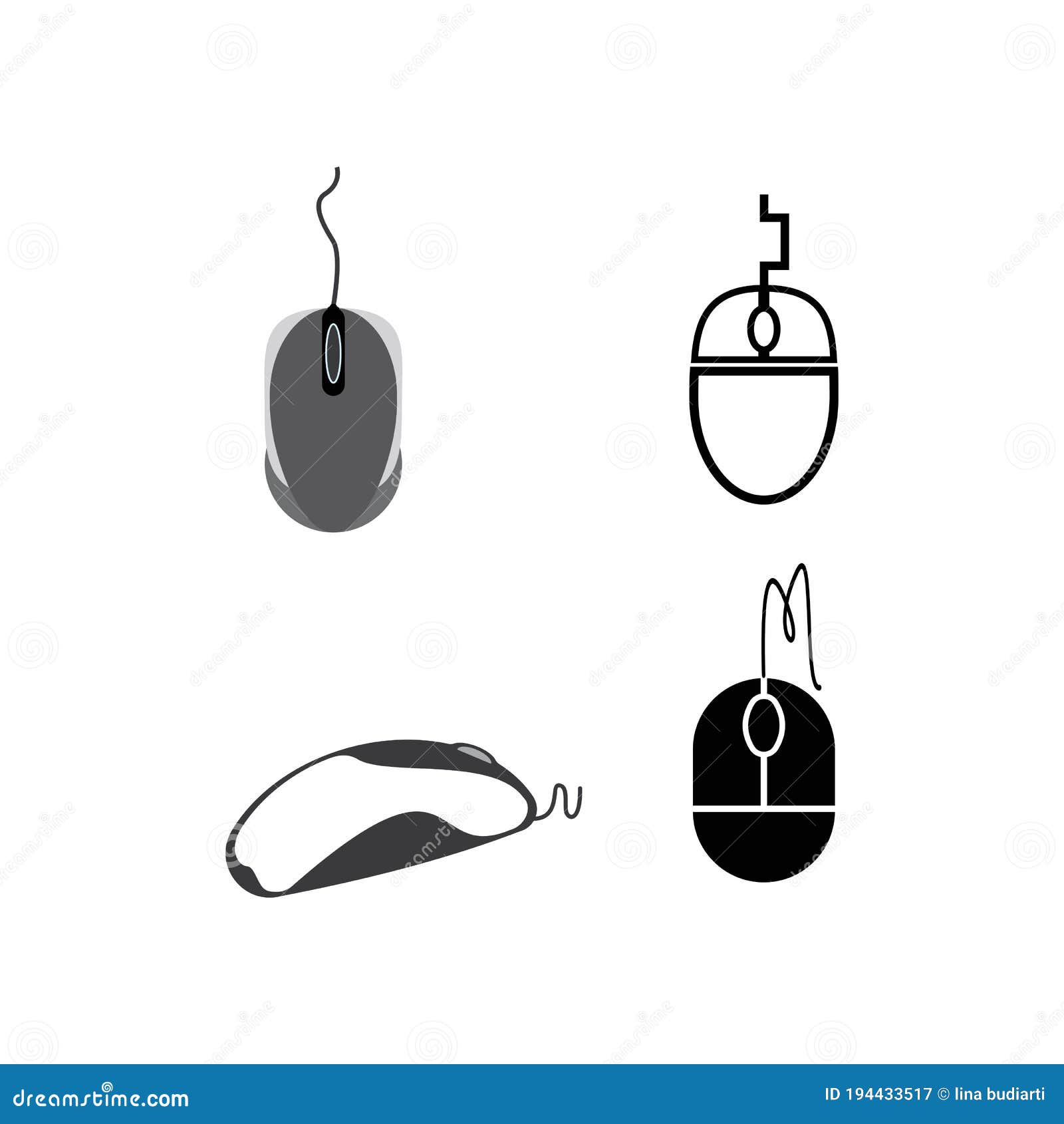 Computer mouse logo stock vector. Illustration of modern - 194433517