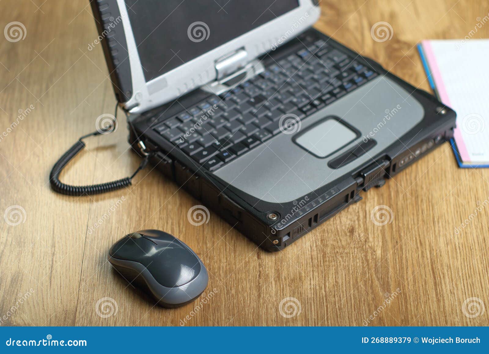 Computer Mouse Next To the Laptop Stock Image - Image of wireless ...