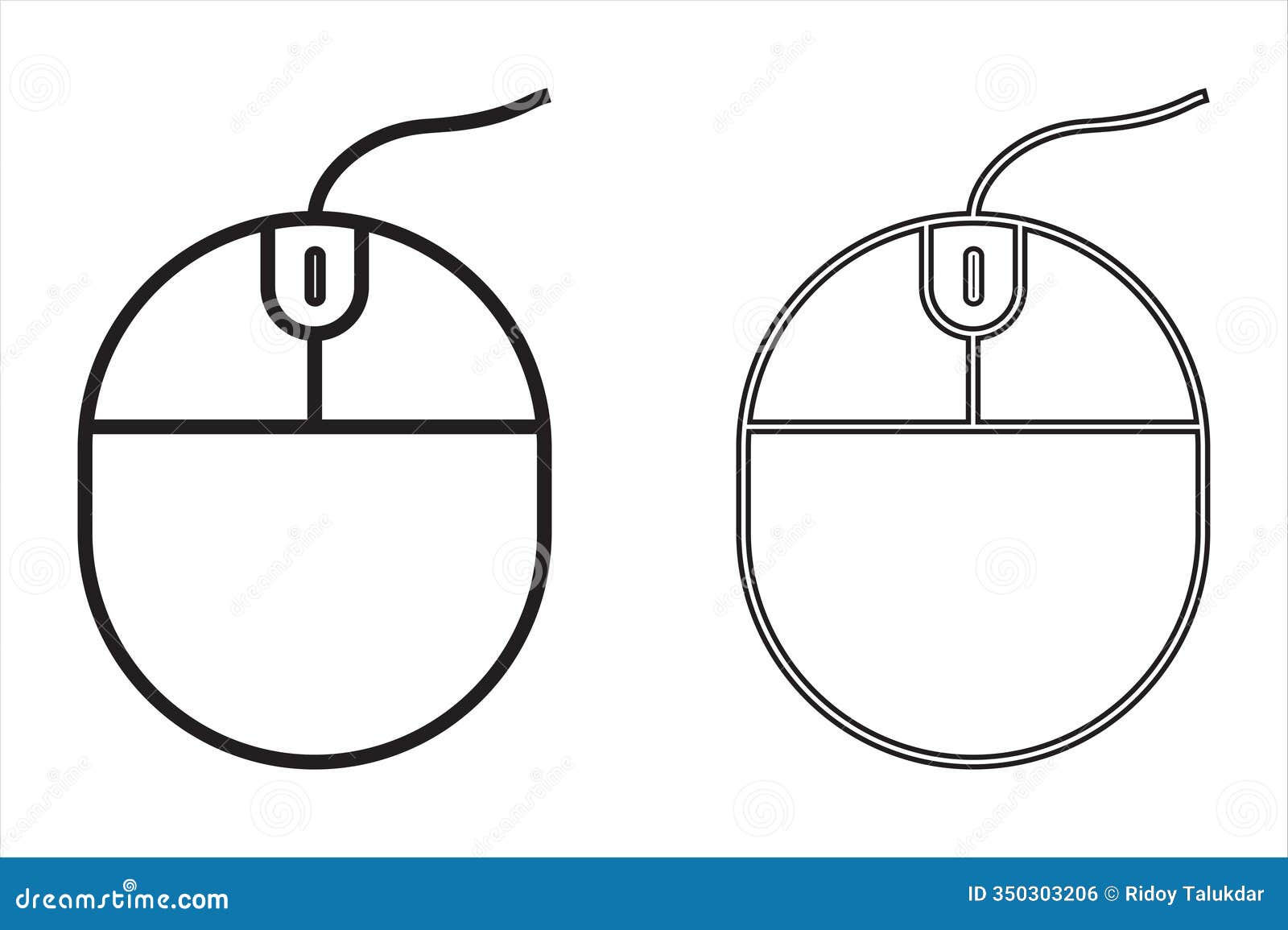 Mouse Outline Sketch Vector. Mousy Silhouette | CartoonDealer.com ...