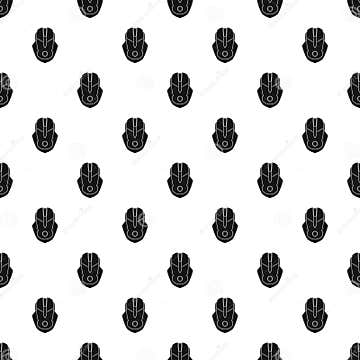 Computer Mouse Pattern, Simple Style Stock Vector - Illustration of ...