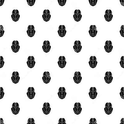 Computer Mouse Pattern, Simple Style Stock Vector - Illustration of ...