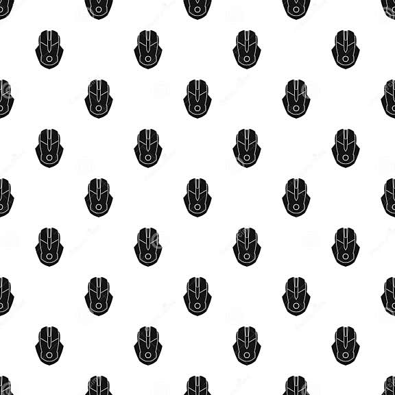Computer Mouse Pattern, Simple Style Stock Vector - Illustration of ...